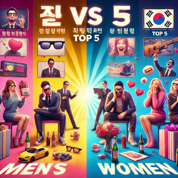 남자 Vs 여자 발렌타인데이에 원하는 것 Top5 현실 반응 비교