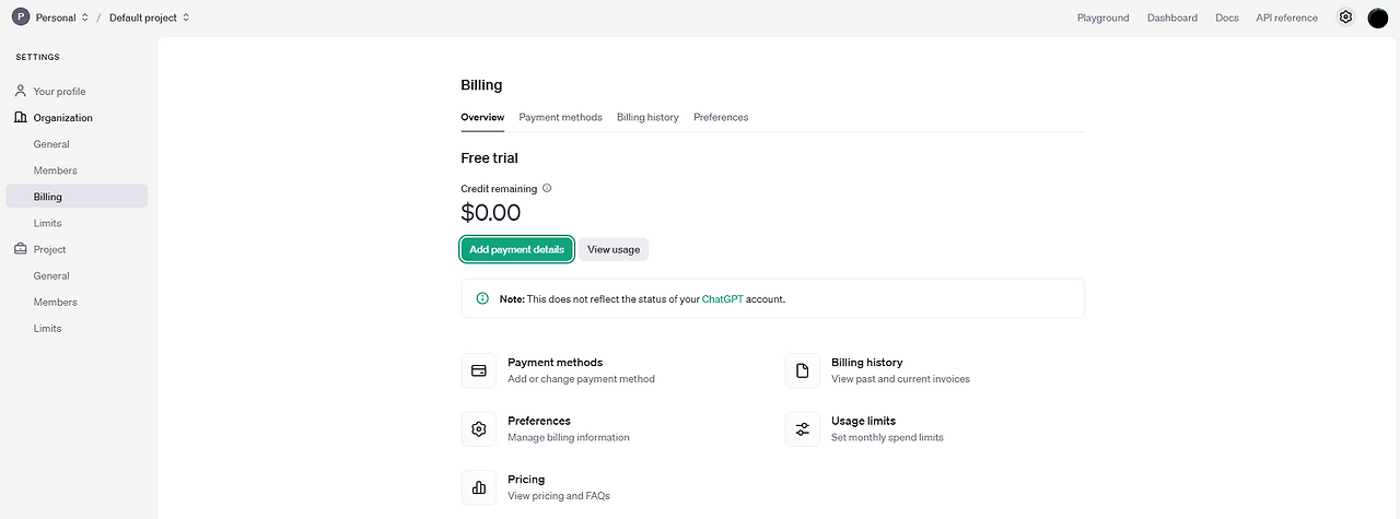 [Chat GPT] GPT API Key 발급 받기