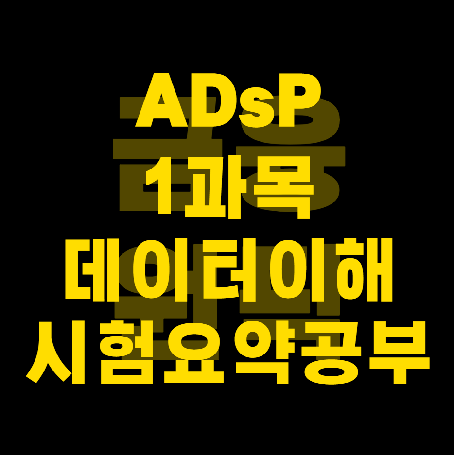 Adsp데이터분석 준전문가 1과목 데이터 이해 시험 요약 공부 데이터 사이언티스트 Etl 하둡