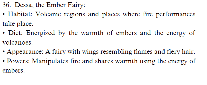 요정백서 36. Dessa, the Ember Fairy(불꽃의 요정, 데사)