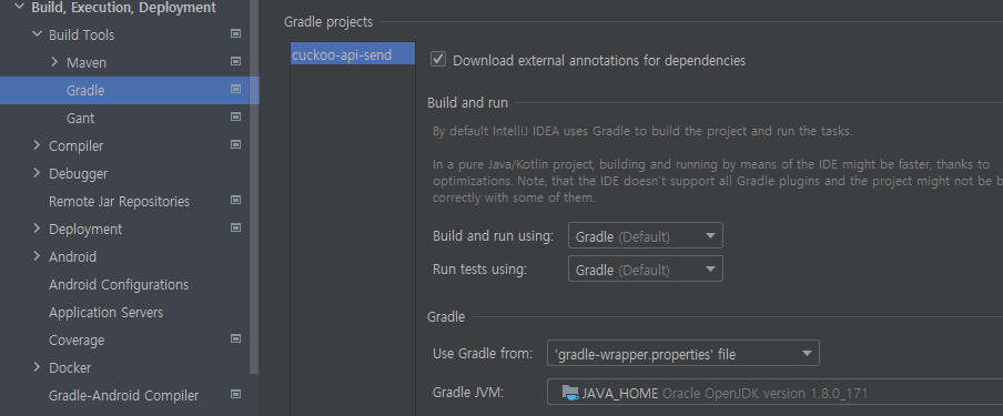 [IntelliJ] gradle Could not get unknown property 'compileConfigurationName'