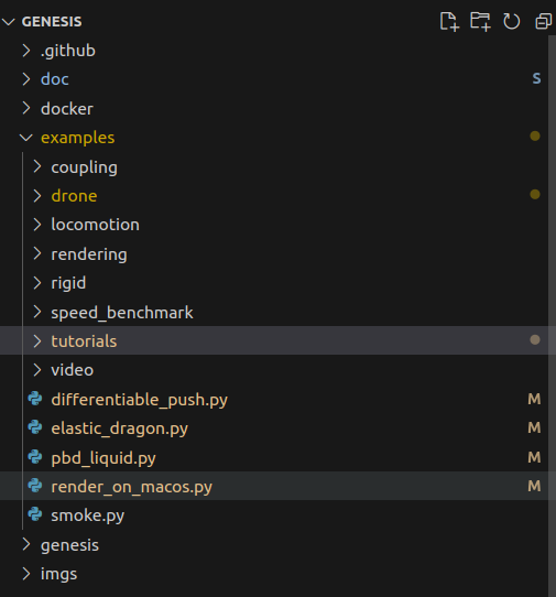 [Genesis Part2] Genesis 다양한 예제 및 튜토리얼 돌려보기 - 드론