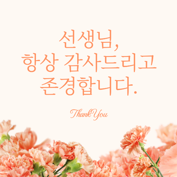 스승의 날 문구 스티커 카톡 이미지 10장 공유