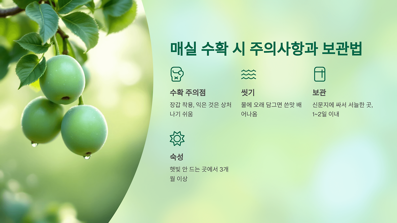 매실 수확시기 남부지방 중부지방 청매실 황매실 홍매실