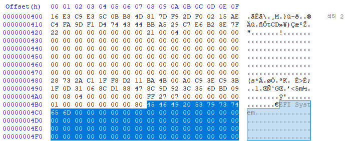 GPT(GUID Partition Table) Partition Structure Analysis