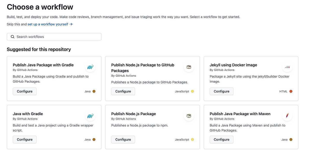 팀 프로젝트를 위한 github actions CI/CD 세팅
