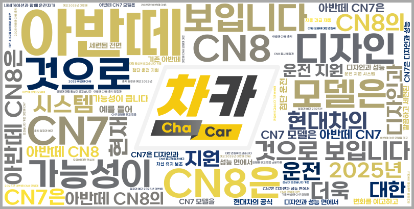 2025 아반떼 CN8, CN7과 무엇이 다를까? 출시일과 주요 기능 공개! | 차카