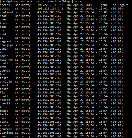 Rocky linux 해킹 시도 확인, 원격 접속, 로그인 시도 결과 확인하는 법(/var/log/secure, /var/log ...