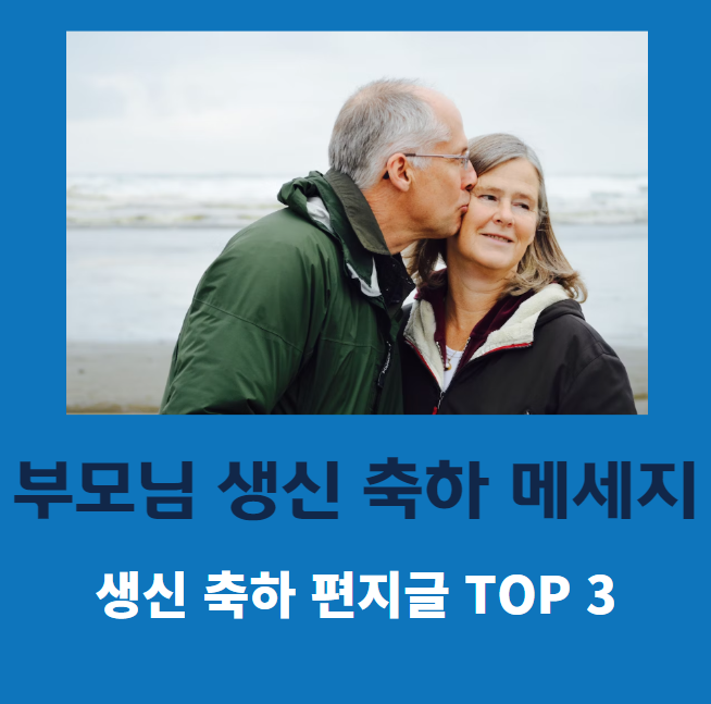 부모님 생신 축하 메세지 문구 편지글 예시 Top3 Lakepark