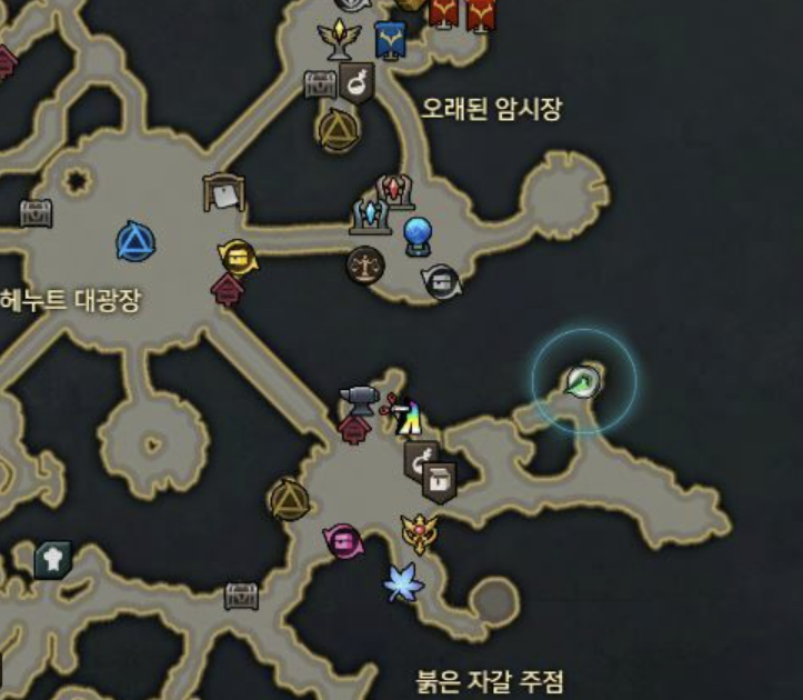 로아로스트아크 쿠르잔북부 모험의서에포나 덧없는 백일몽 퀘스트 위치
