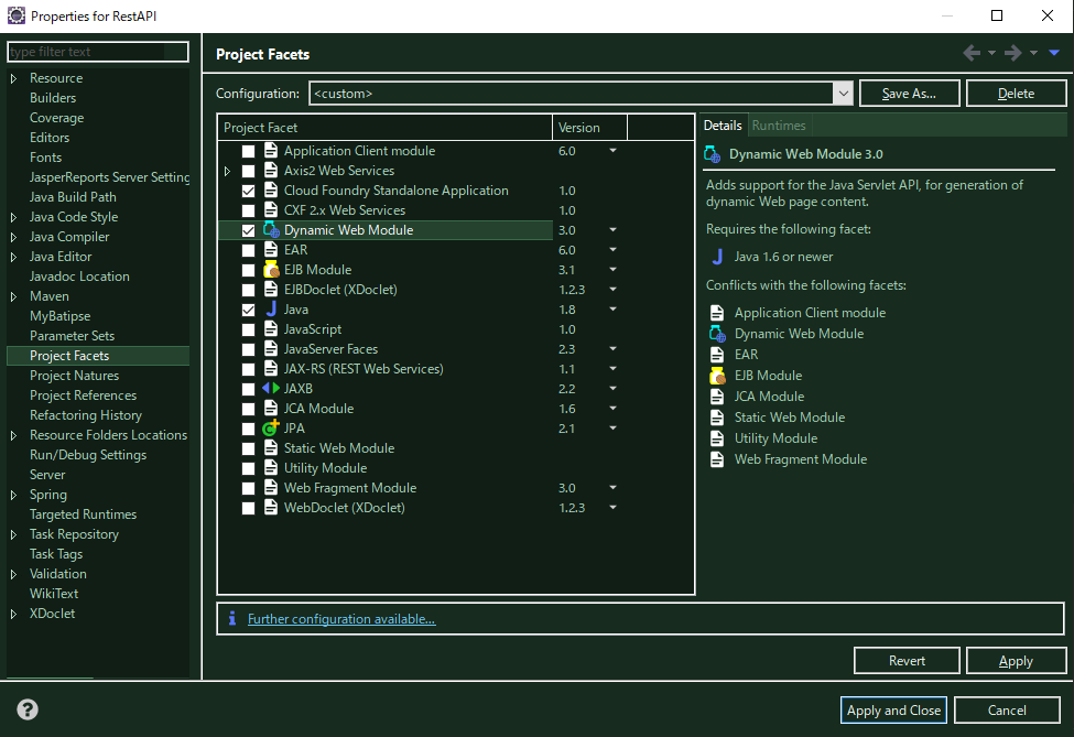 Maven -> update project Configuration 해서 나는 오류 해결