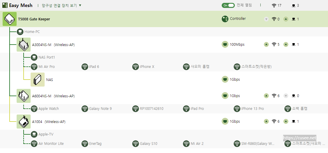우리집 EasyMesh(이지메시) 구성하기 (2) 설정과 이용하기