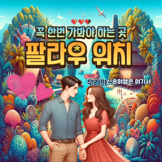 팔라우 위치 및 신혼여행 추천지로 대박인이유