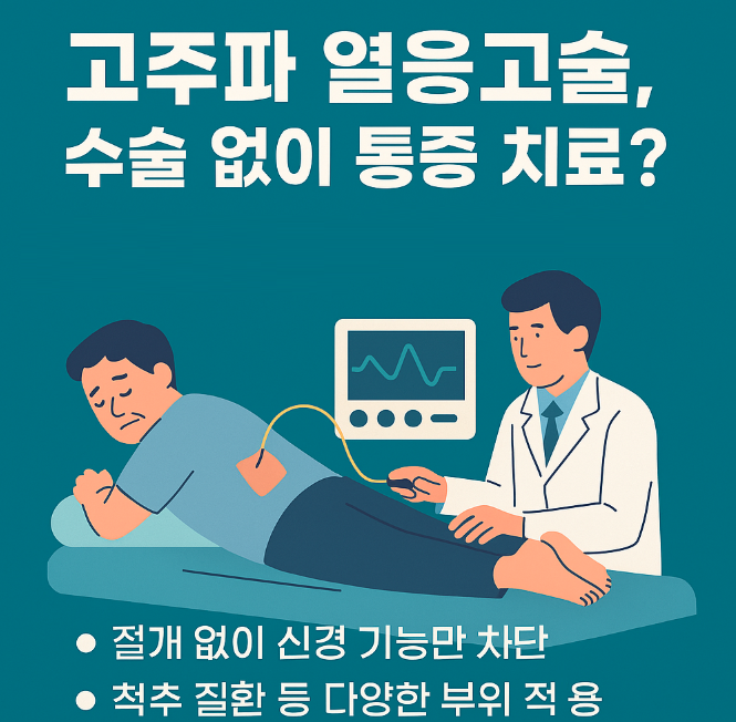 고주파 열응고술 수술 없이 통증 치료 효과와 한계는