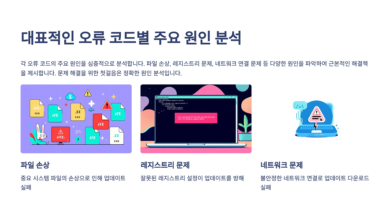 윈도우 업데이트 오류 코드별 원인과 해결법 총정리 일산컴퓨터수리