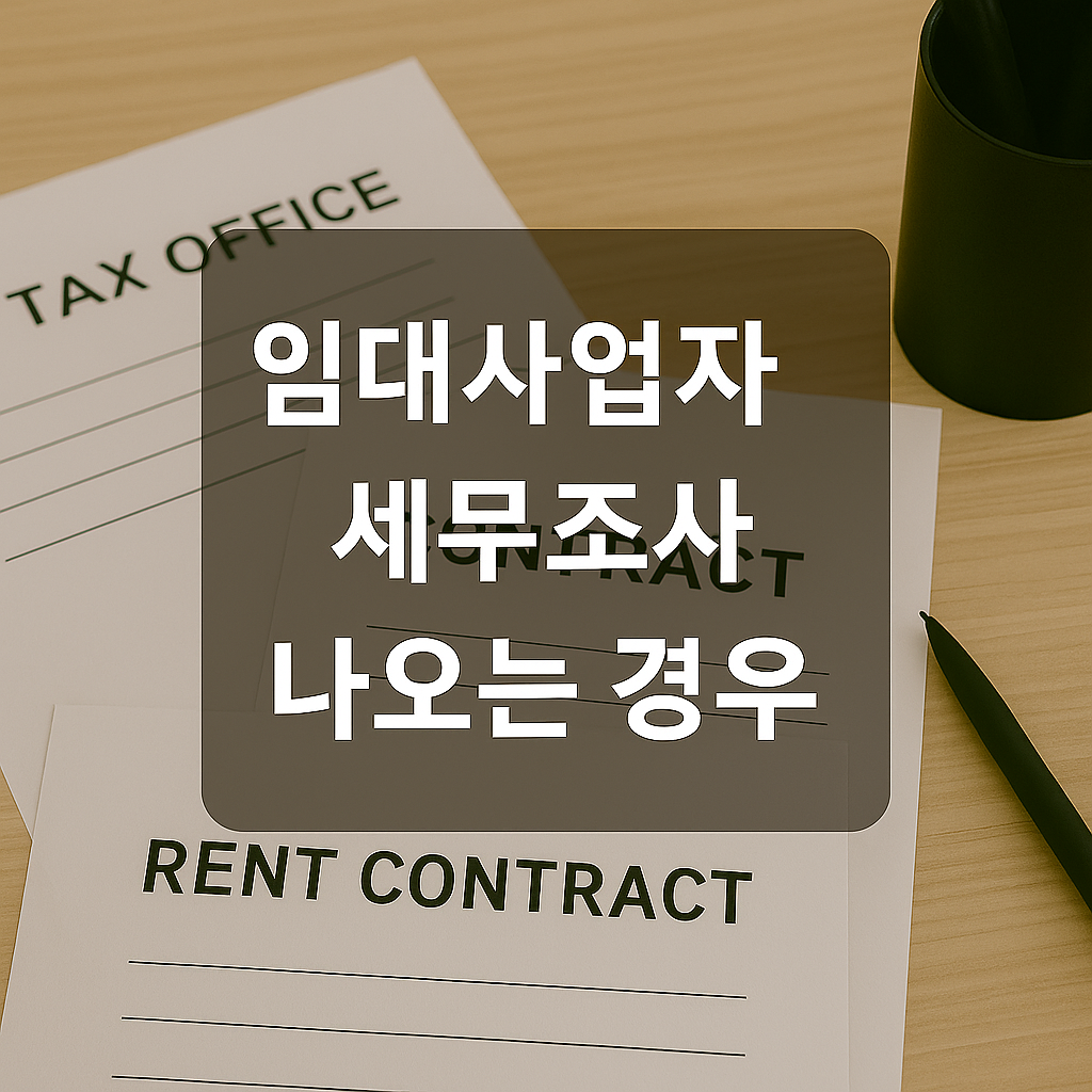 임대사업자 세무조사 나오는 경우 주요 사유 피하는 법 실사례 정리