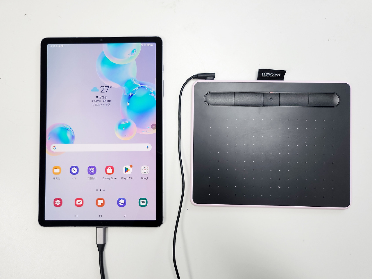 [Wacom FAQ] 갤럭시탭과 와콤 타블렛 연결 (feat. 와콤 원, 인튜어스)