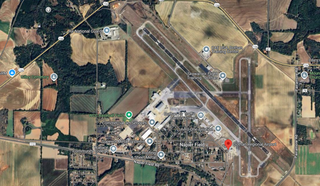 Dothan Regional Airport in Alabama, USA