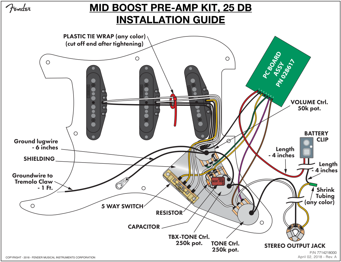 펜더 s1 스위치와 tbx mid boost 서킷의 공존