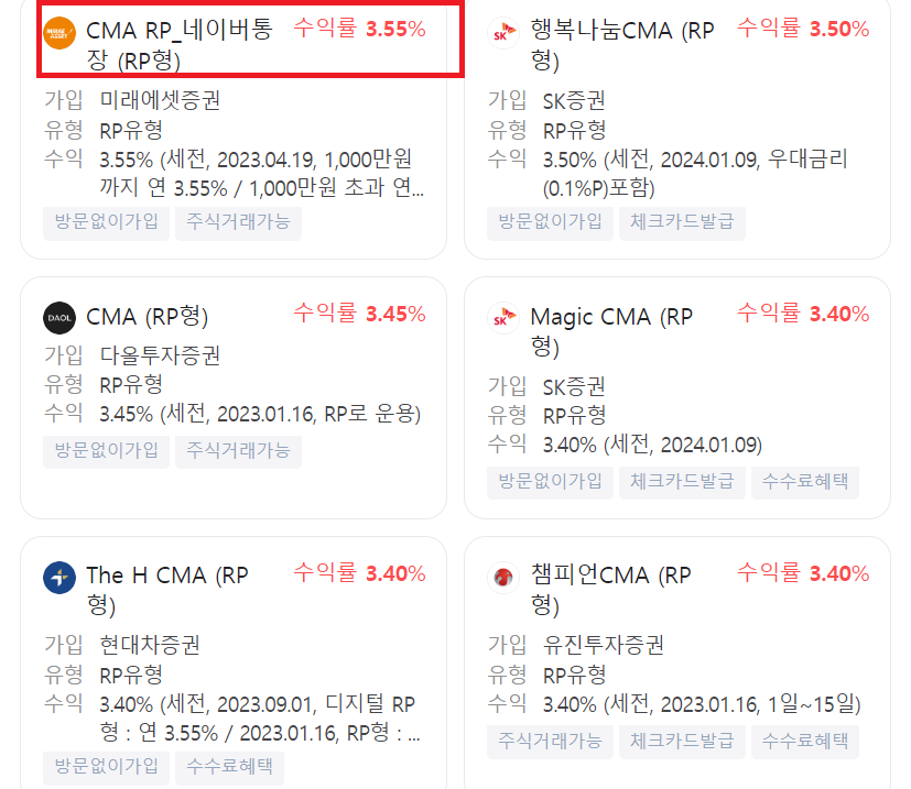 CMA 종류 - RP와 MMF의 특징, 장단점, RP와 MMF의 활용