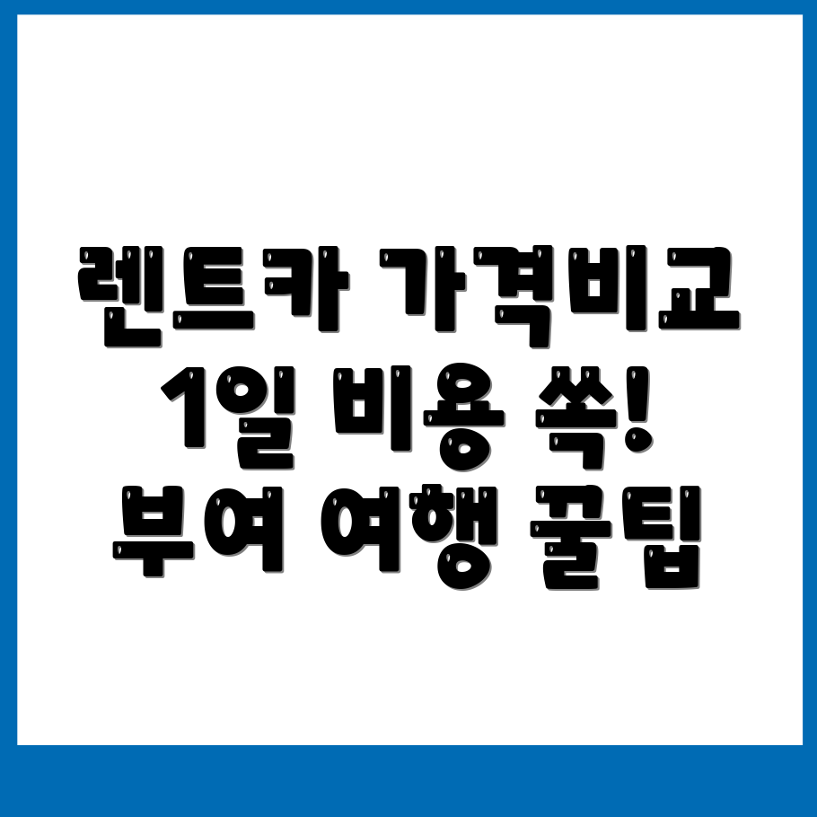 충청남도 부여군 규암면 렌트카 가격비교 리스 장기대여 1일비용 비용 소카 중고 신차 1박2일 2024후기