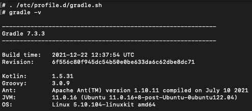 [docker] ubuntu - Gradle 설치
