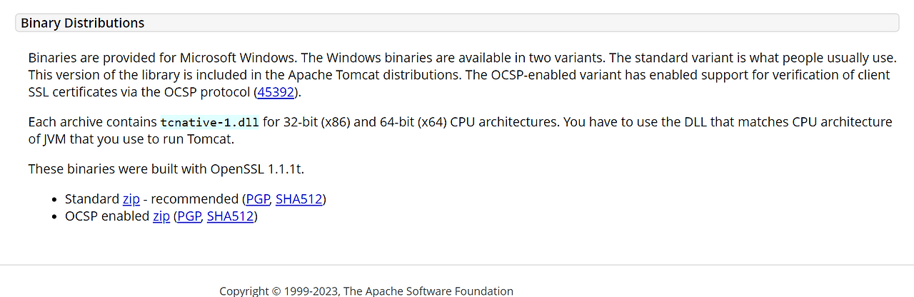 the apache tomcat native library could not be found using names [tcnative-2, libtcnative-2 ...