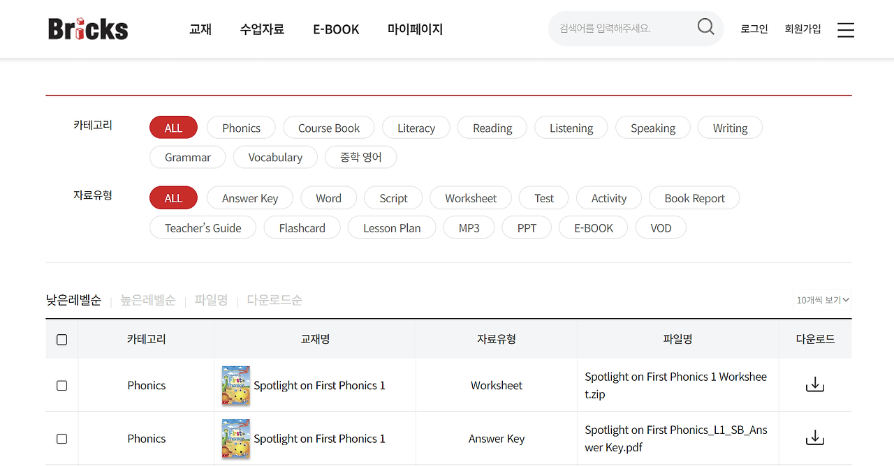 EBRICKS의 레벨테스트, 올바르게 이해하고 있나요?