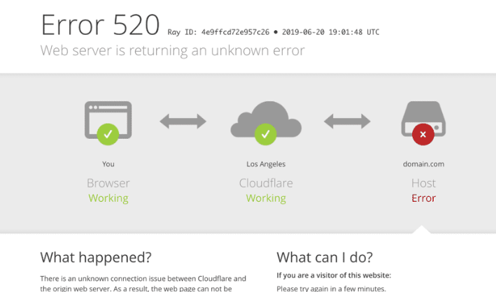 520 Error 해결 (Cloudflare) — 척척석사