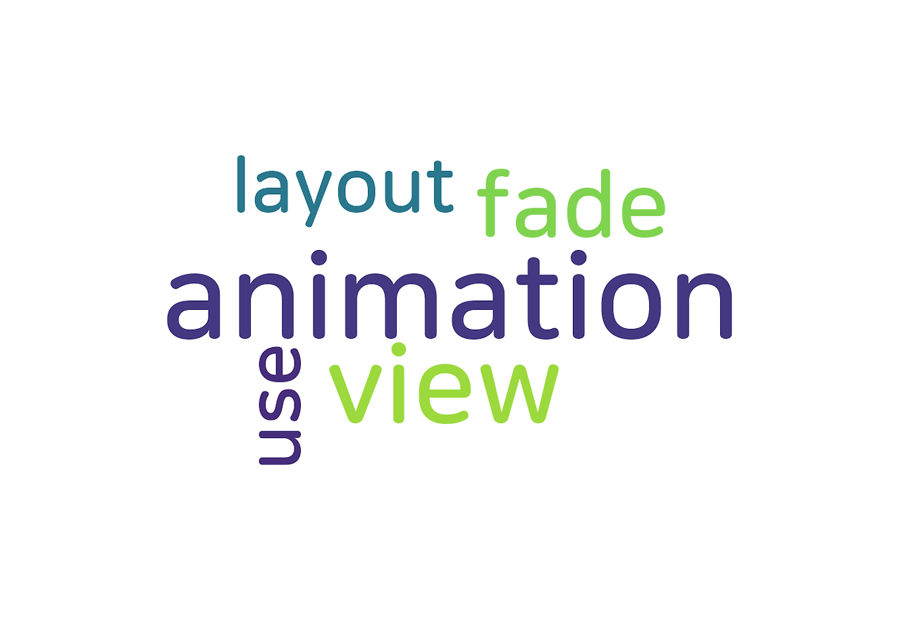 Android에서 visibility 변경시 애니메이션 적용하기