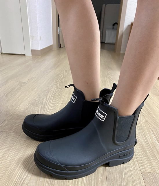 바버(Barbour) 레인부츠 솔직 후기와 스타일링 (남자, 발 사이즈 270 = UK8)