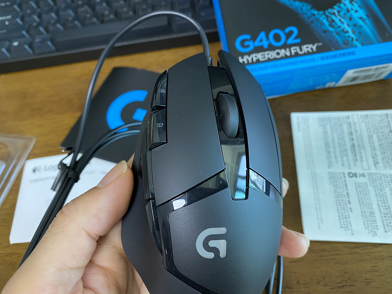 로지텍 G402 Hyperion Fury 유선 게이밍 마우스 리뷰