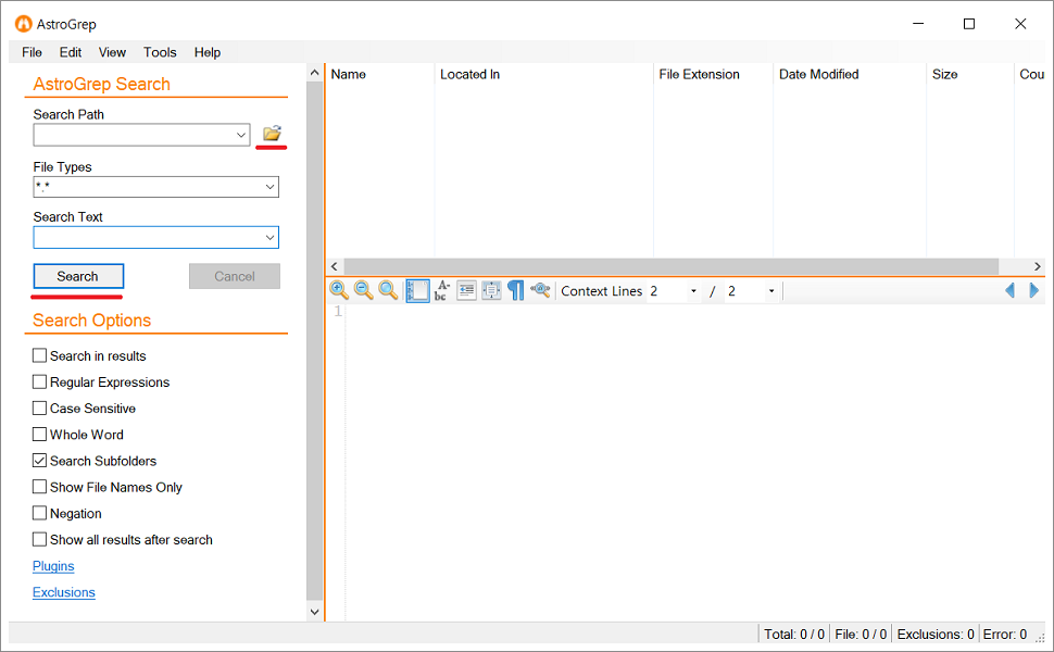 텍스트 파일 안의 단어 찾기 프로그램. (AstroGrep. 무설치 포함)