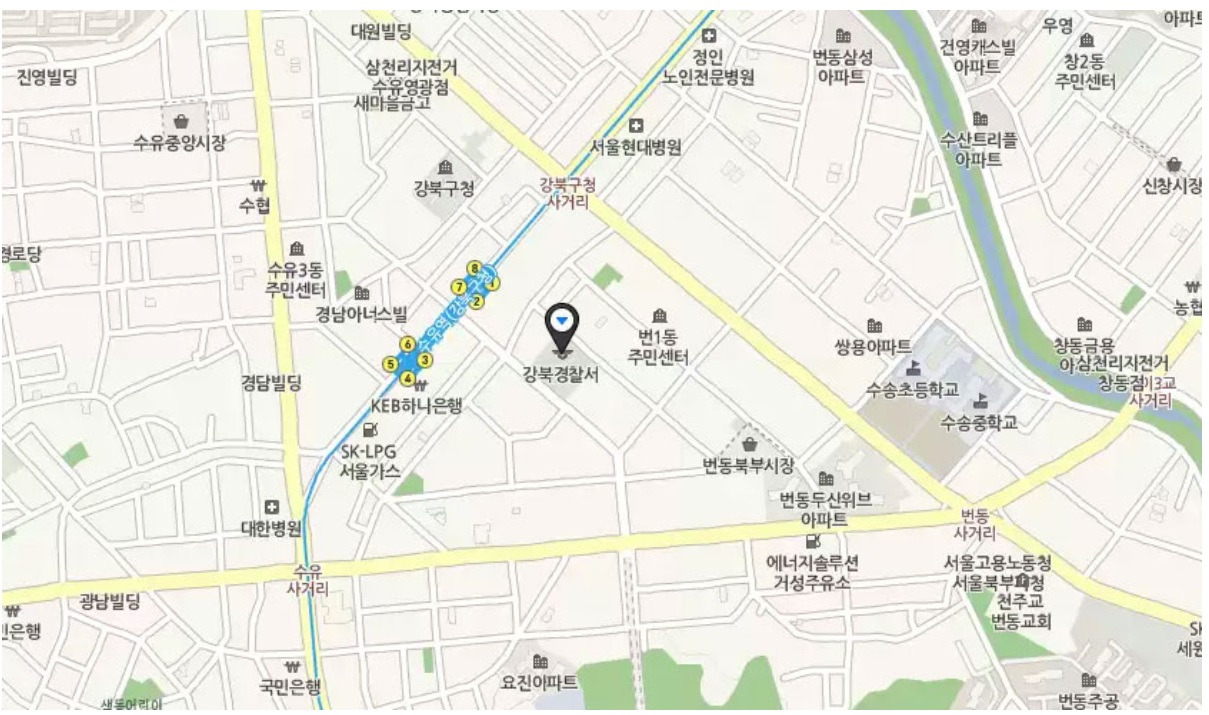서울 강북경찰서 민원실 전화번호 안내부서별 안내 포함