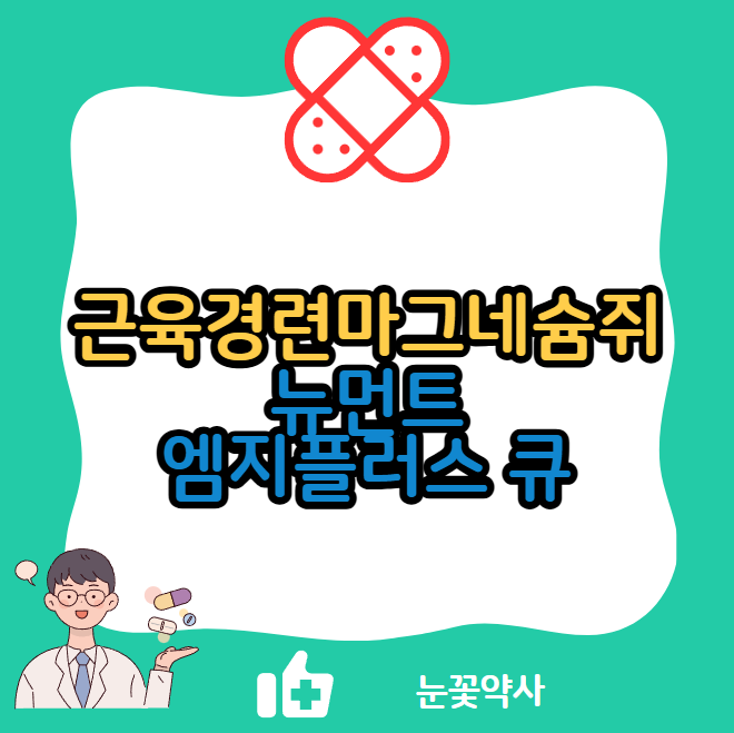뉴먼트 엠지플러스 큐 눈떨림 손발저림 어깨결림 목결림 체력저하 근육경련 마그네슘 혈액순환 활성비타민 쥐경련