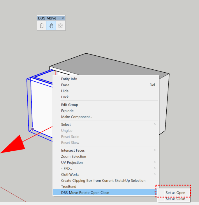 [SketchUp] 스케치업 창문, 도어를 움지게 만들어 주는 필수 루비 DBS - Move Rotate Open Close