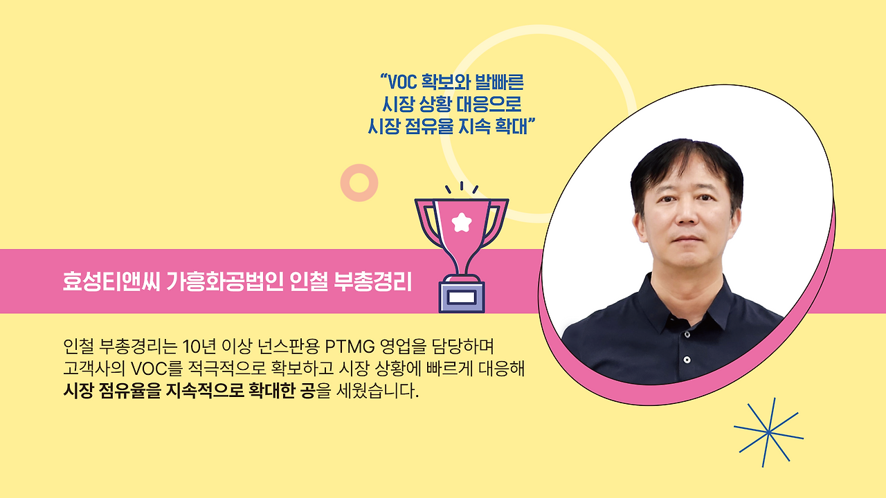 빛나는 성과로 함께 성장하는 우리 2024년 1분기 자랑스러운 효성인상
