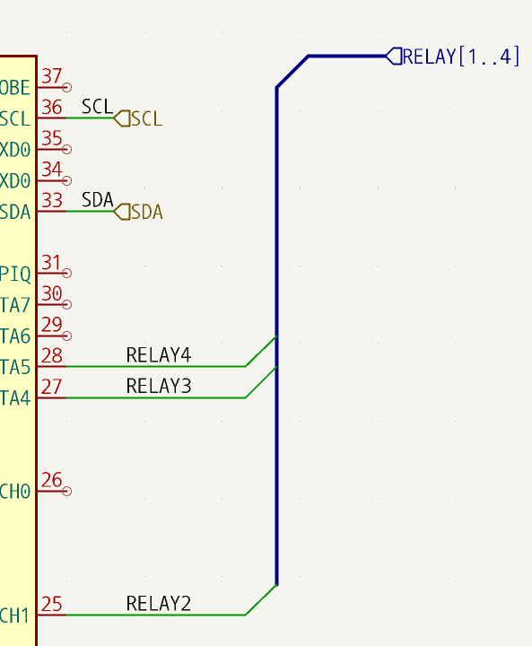 KiCad, PCB 디자인 - 계층 도면, BUS 통신