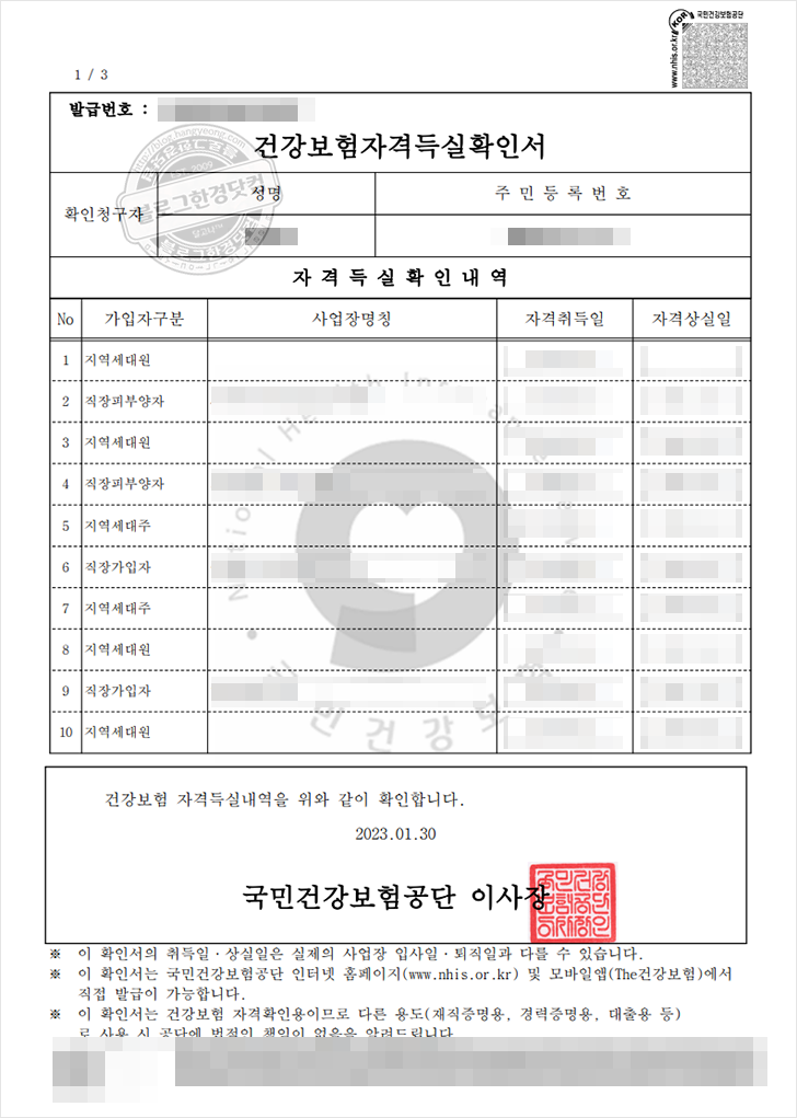 건강보험자격득실확인서 발급방법 Pdf저장 팩스전송 블로그한경닷컴