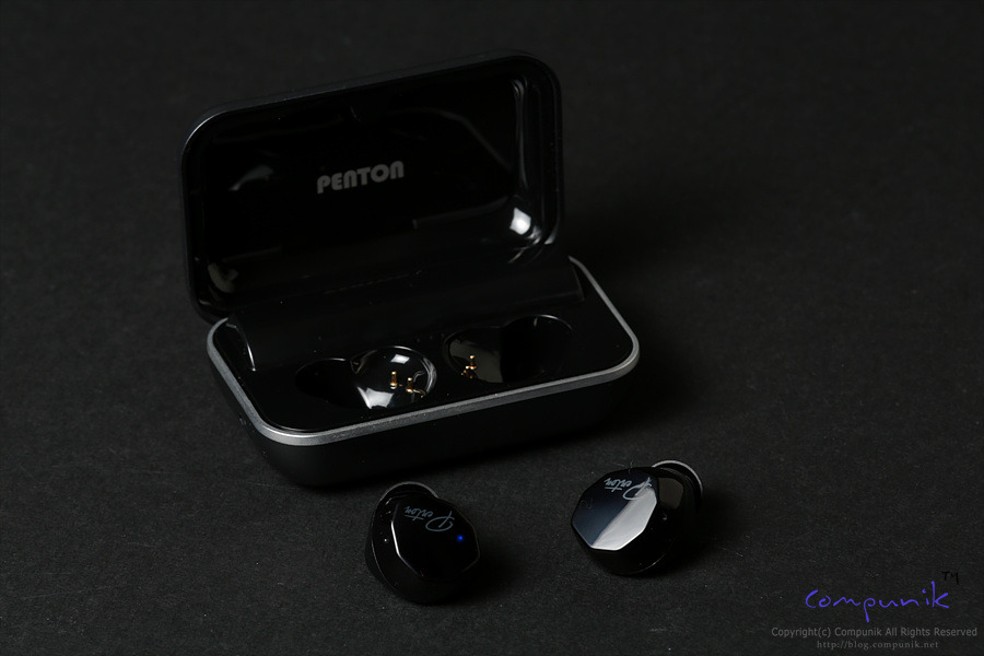 펜톤 tsx 블루투스 무선이어폰 완전방수에 보조배터리까지 penton tsx