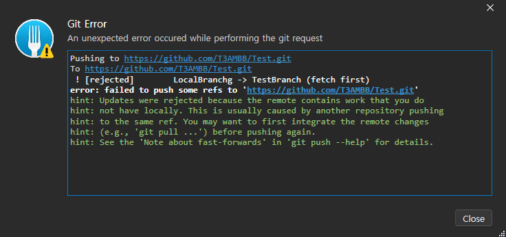Git - git fork 로 협업하기 + Merge , commit 오류