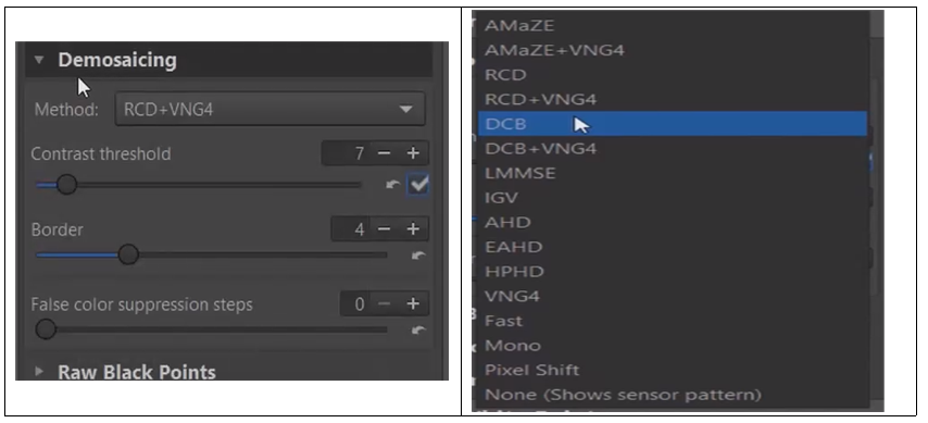 HDRI RAW 파일 수정 프로그램 (Raw Therapee)