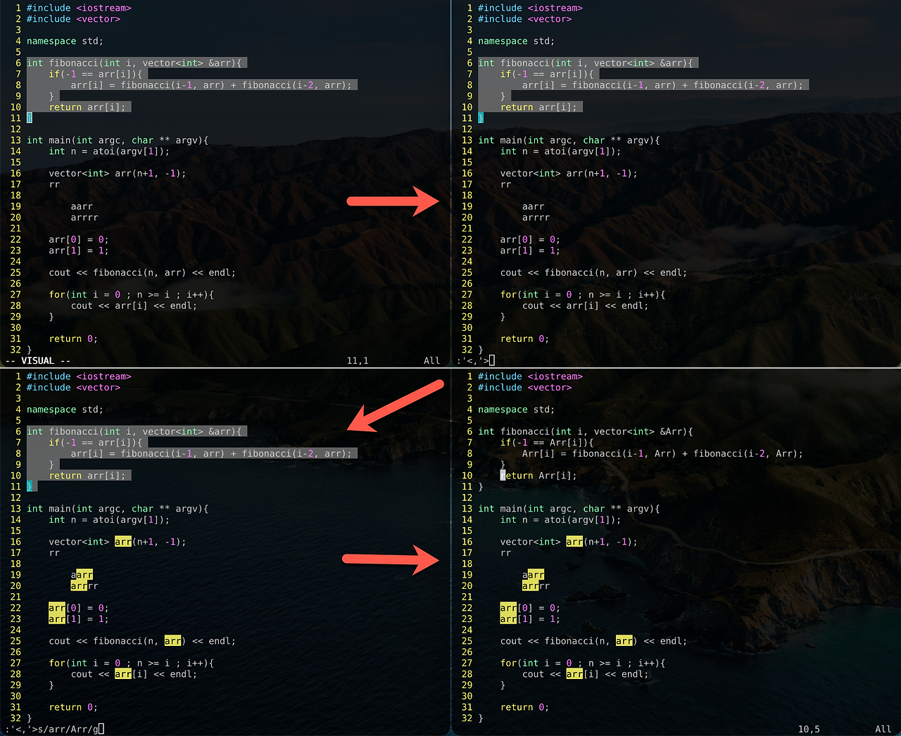 Vi 사용법 2 (ex 모드 : 검색과 치환)