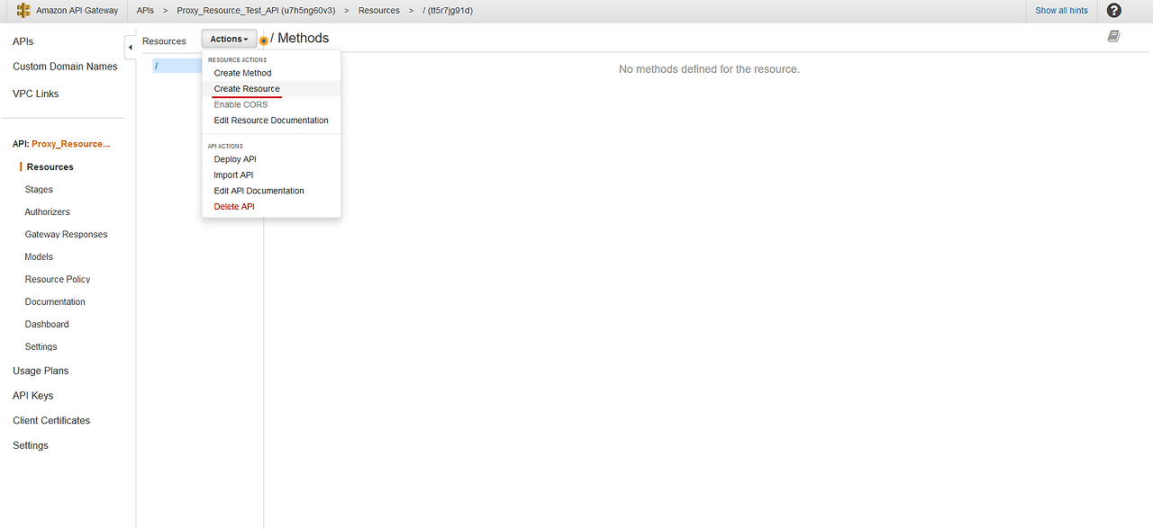 [AWS] API Gateway Proxy Resource 사용하기