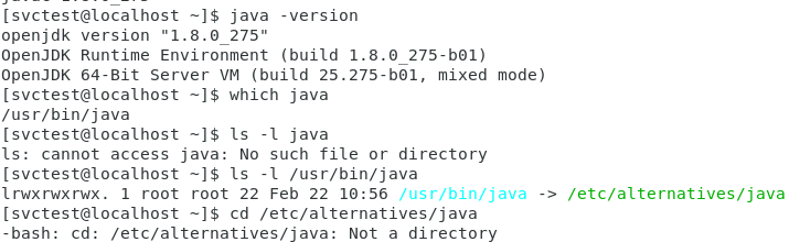 Linux(Centos7) java version change