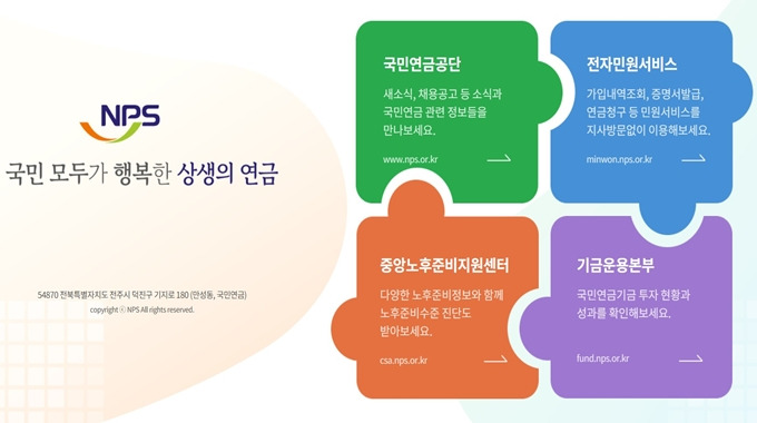 국민연금공단 사이버연수원 웹사이트 바로가기 (https://nps.hunet.co.kr)
