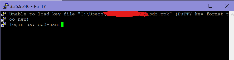 [aws Ec2] No Supported Authentication Methods Available Server Sent