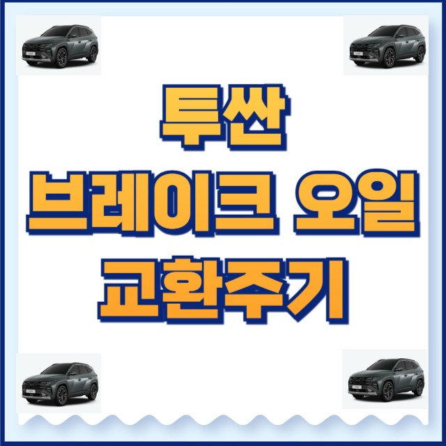 투싼 브레이크오일 교환주기 교체비용