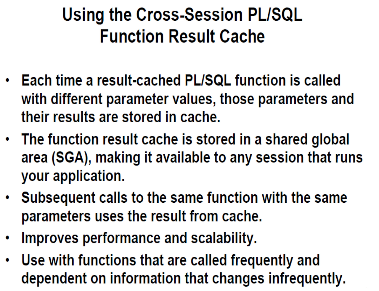 072 - [Oracle PL/SQL] RESULT_CACHE hint